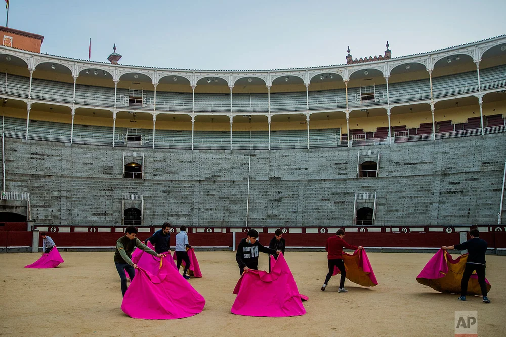 Children learn Spain’s deadly art of bullfighting — AP Photos