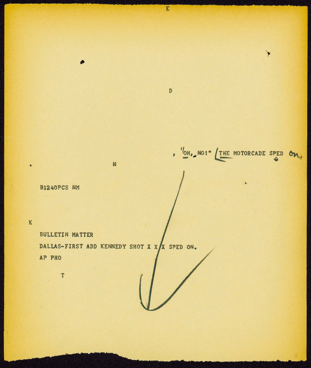 How AP covered the assassination of President John F. Kennedy, Nov. 22 ...