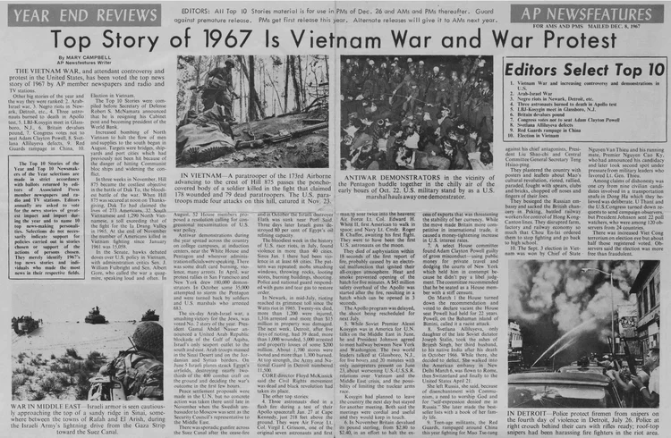 1967: The anti-war movement grows — AP Photos