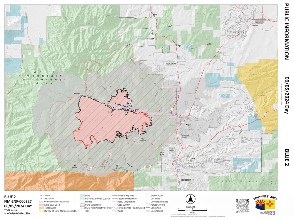 Blue 2 Fire Daily Update - June 6, 2024 — Ruidoso-NM.gov | Municipal ...