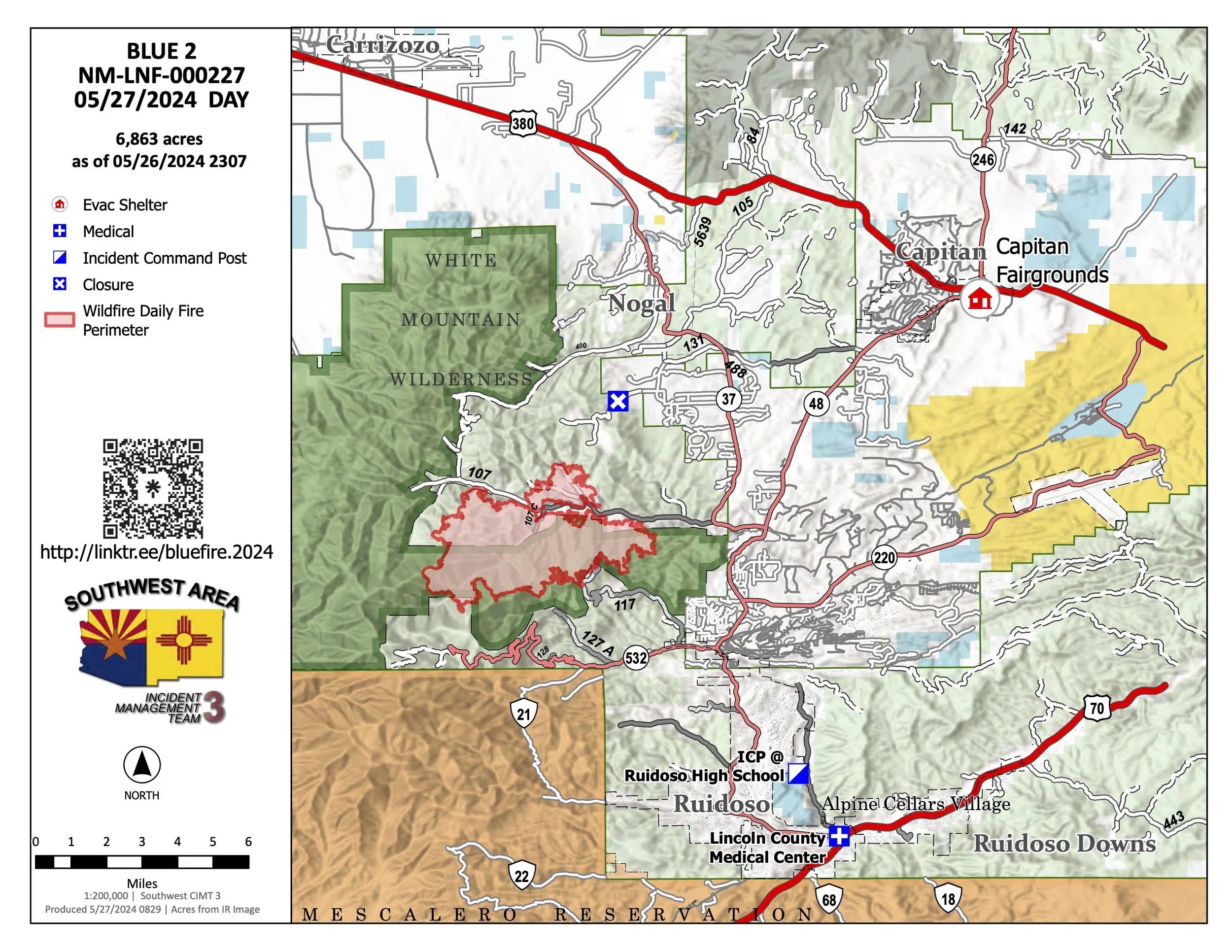 Blue 2 Fire Daily Update - May 27, 2024 — Ruidoso-NM.gov | Municipal ...