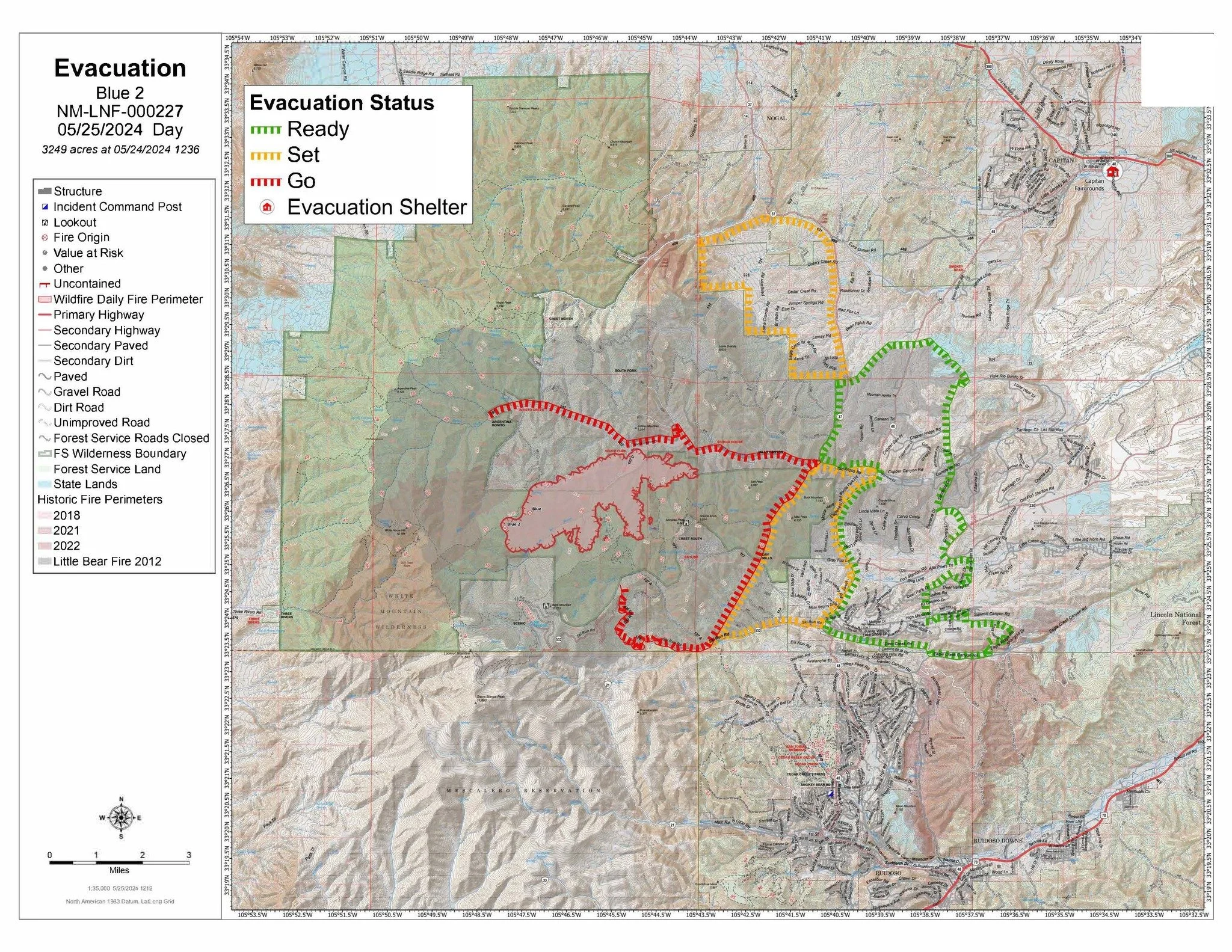 The Forest Service has issued a new update with changes to evacuations ...