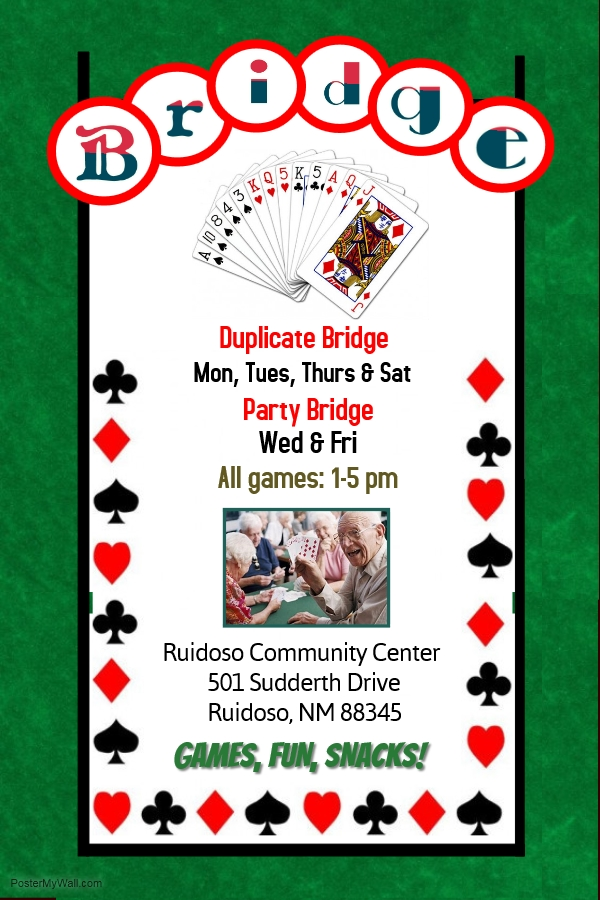 Discover The Fun and Challenge of Duplicate Bridge — Ruidoso-NM.gov ...
