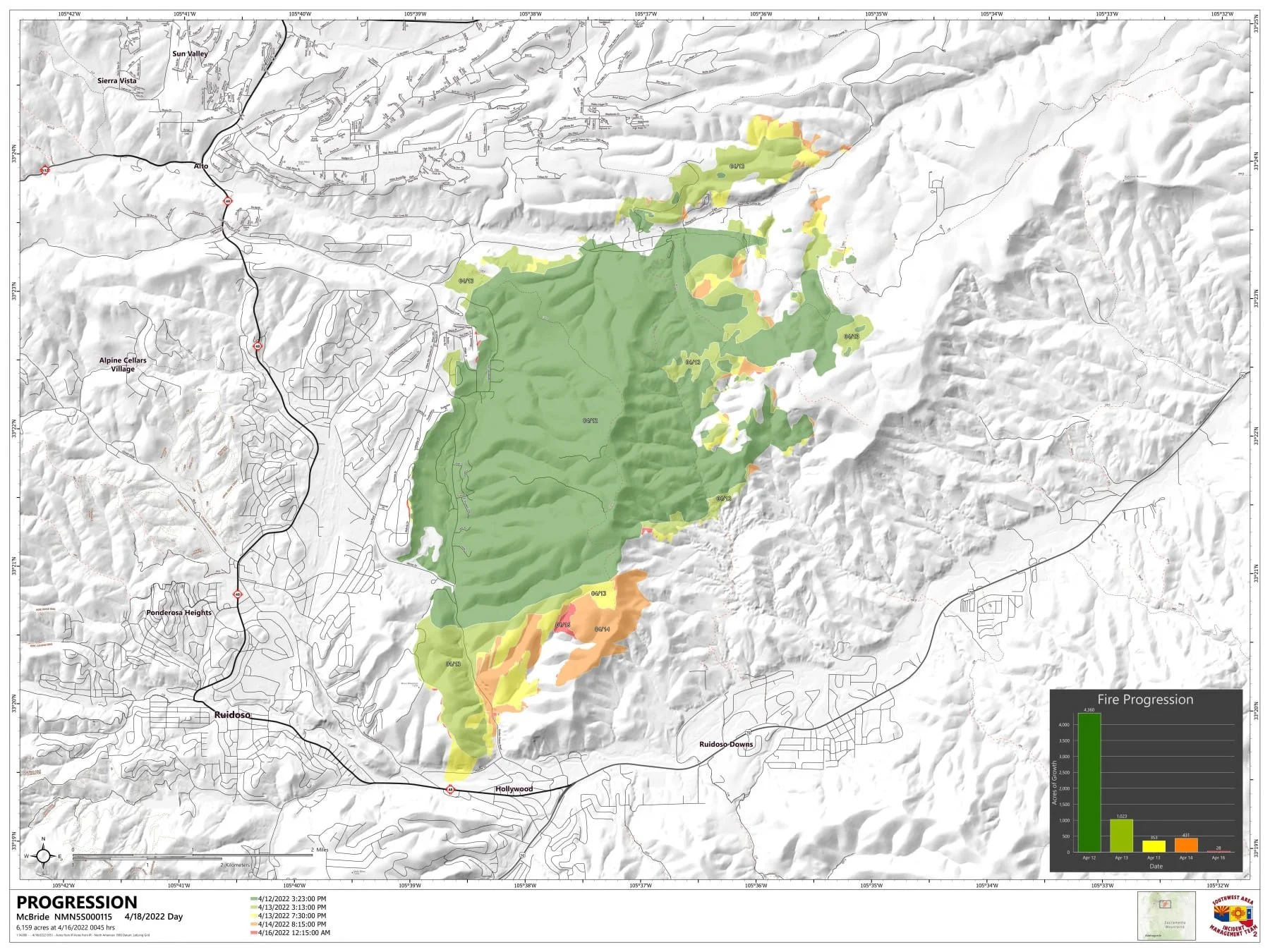 McBride Fire Update: April 18, 10:00 AM — Ruidoso-NM.gov | Municipal ...