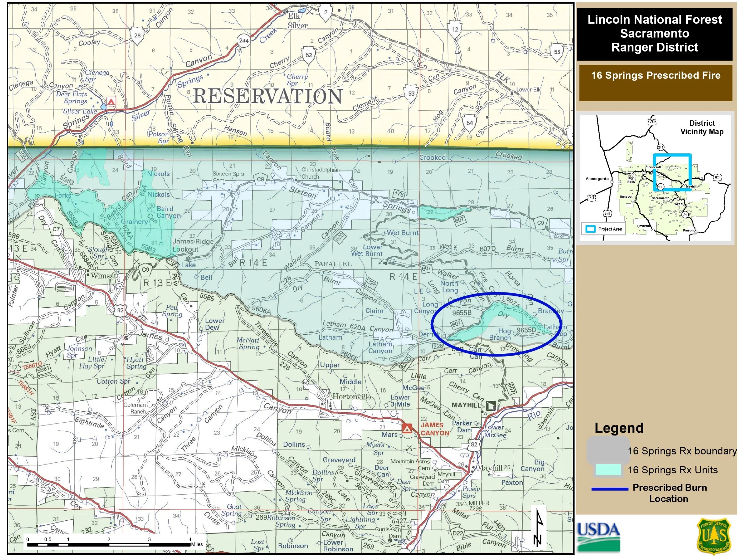 16 Springs Prescribe Fire on the Sacramento Ranger District of the ...