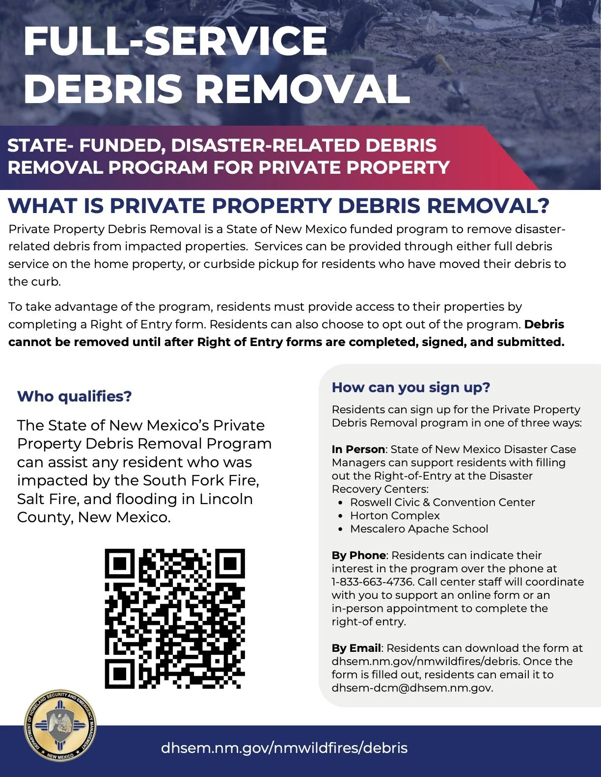 Full-Service Debris Removal Program Available for South Fork and Salt ...