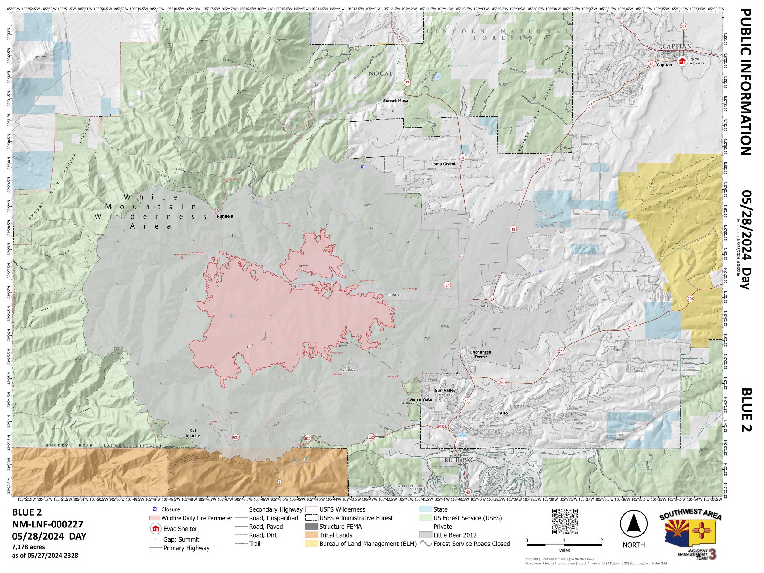 Blue 2 Fire Daily Update - May 28, 2024 — Ruidoso-NM.gov | Municipal ...