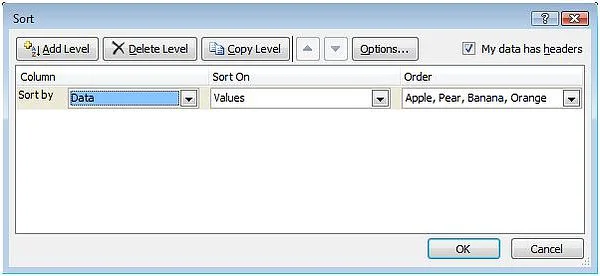 Excel Custom Sort With Vba — Excel Dashboards Vba