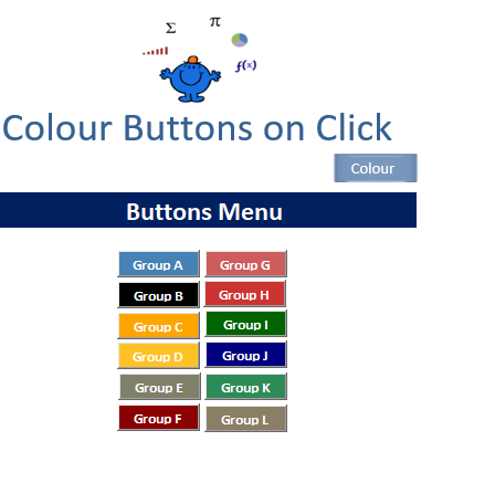 Random Button Colour with Excel VBA — Excel Dashboards VBA