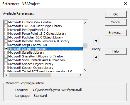 Excel vba Scripting Dictionary — Excel Dashboards VBA