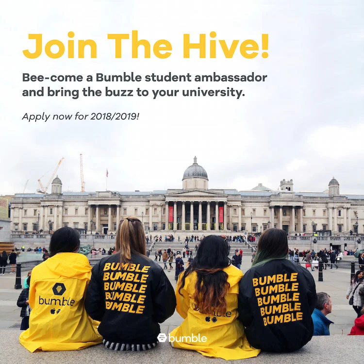 We Need You to Take Bumble to Your University — Here's How — The BeeHive