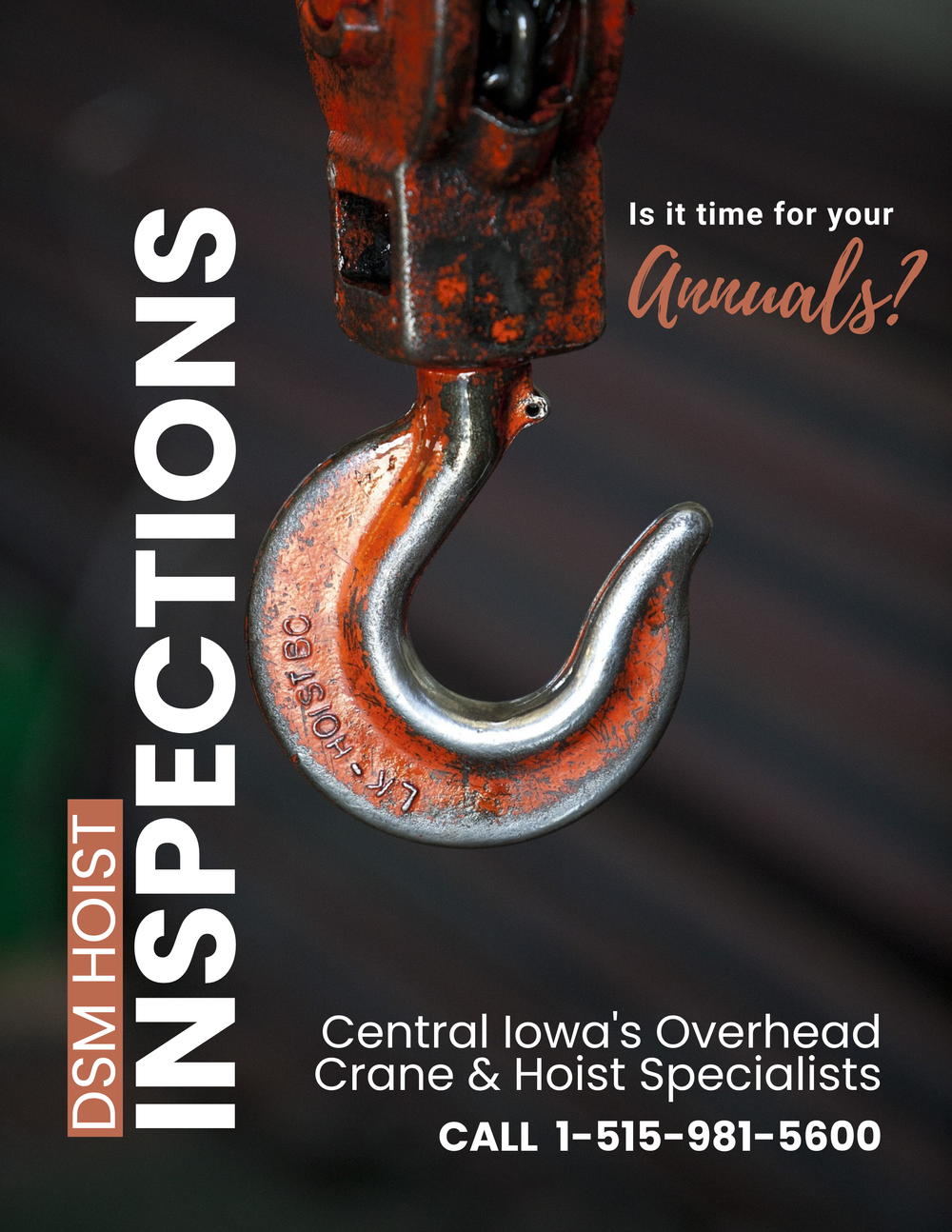 ANNUAL INSPECTIONS FOR YOUR HOISTS — DSM Hoist