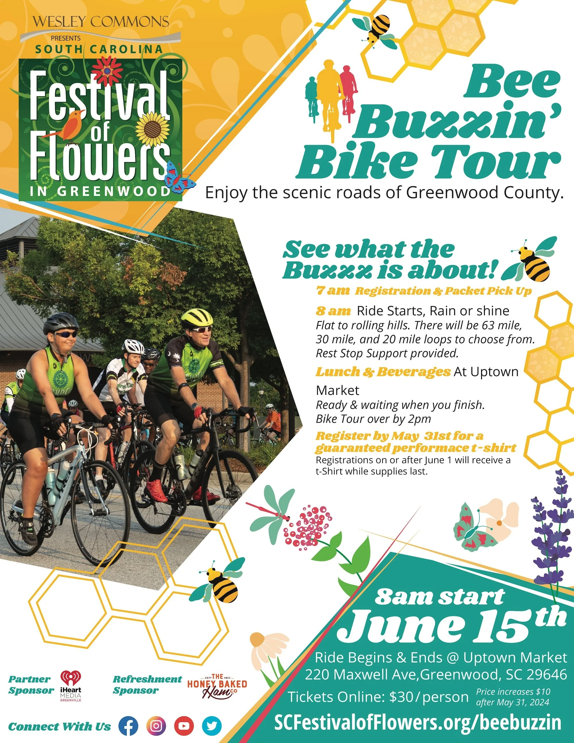 Bee Buzzin' Bike Tour — South Carolina Festival of Flowers
