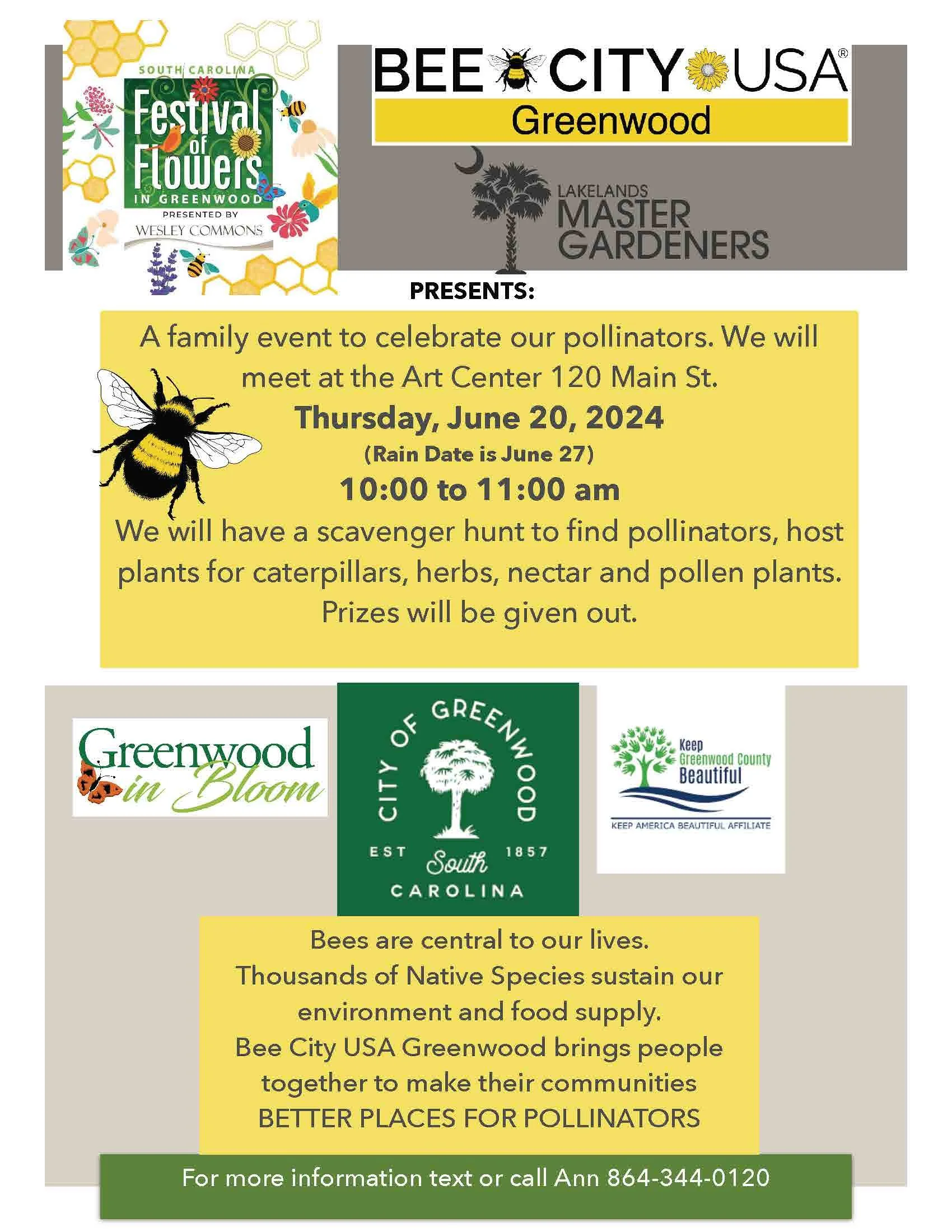 Pollinator Week Celebration & Scavenger Hunt — South Carolina Festival ...