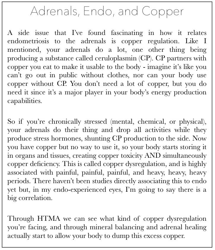 Endometriosis and Hair Tissue Mineral Analysis, HTMA Test — Heal Endo