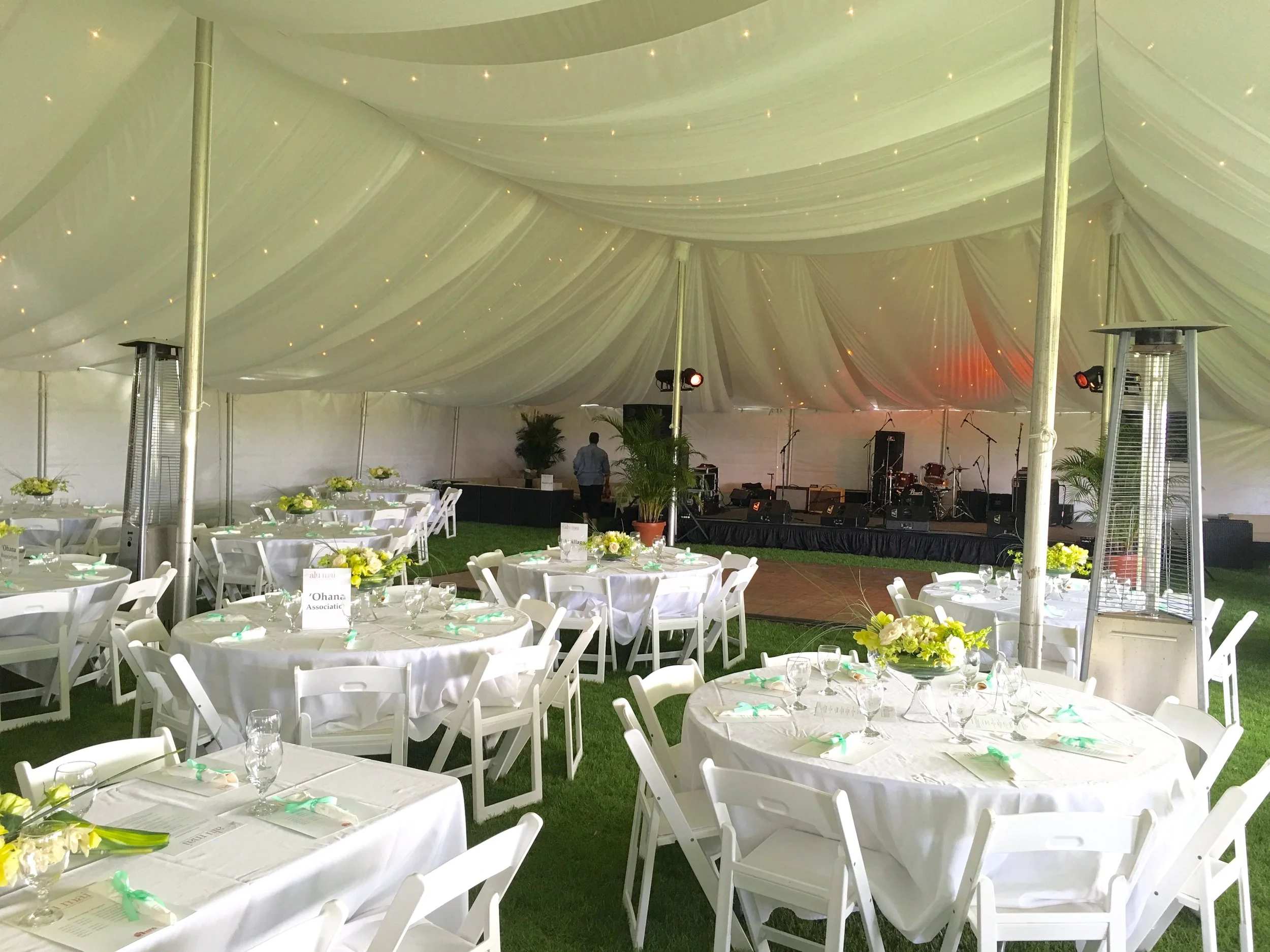 INTERIOR DRAPING — Big Island Tents