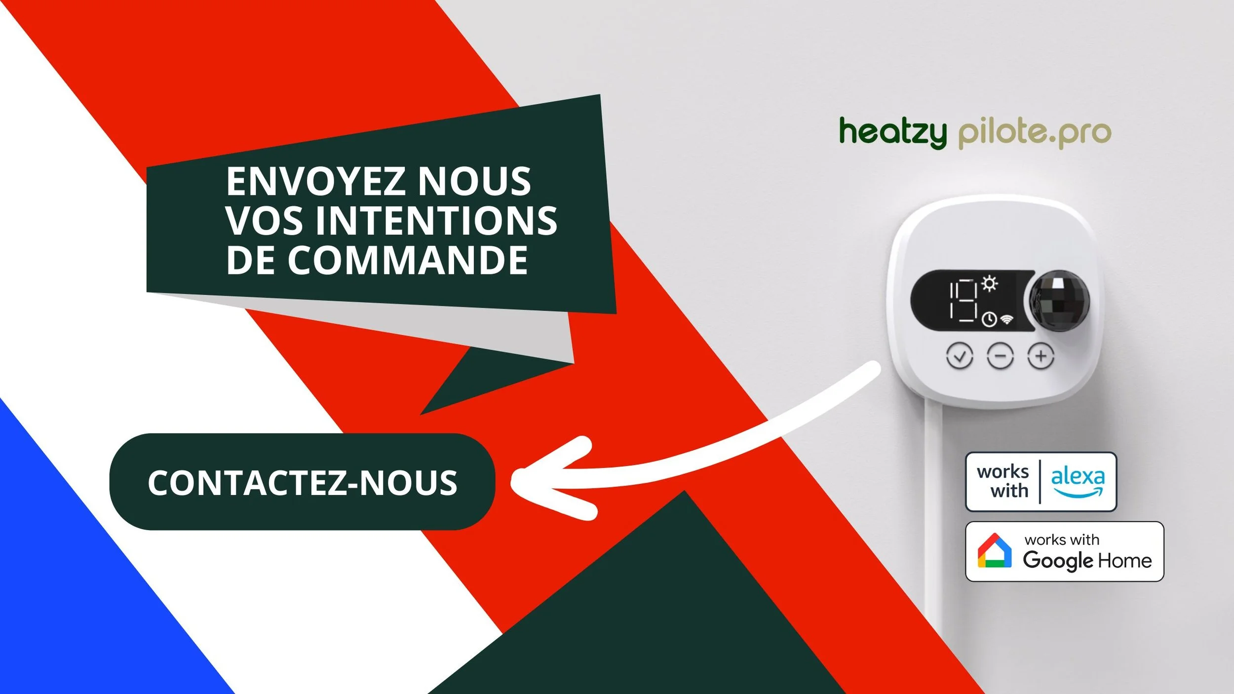 Thermostat connecté Heatzy pilote pro — Heatzy