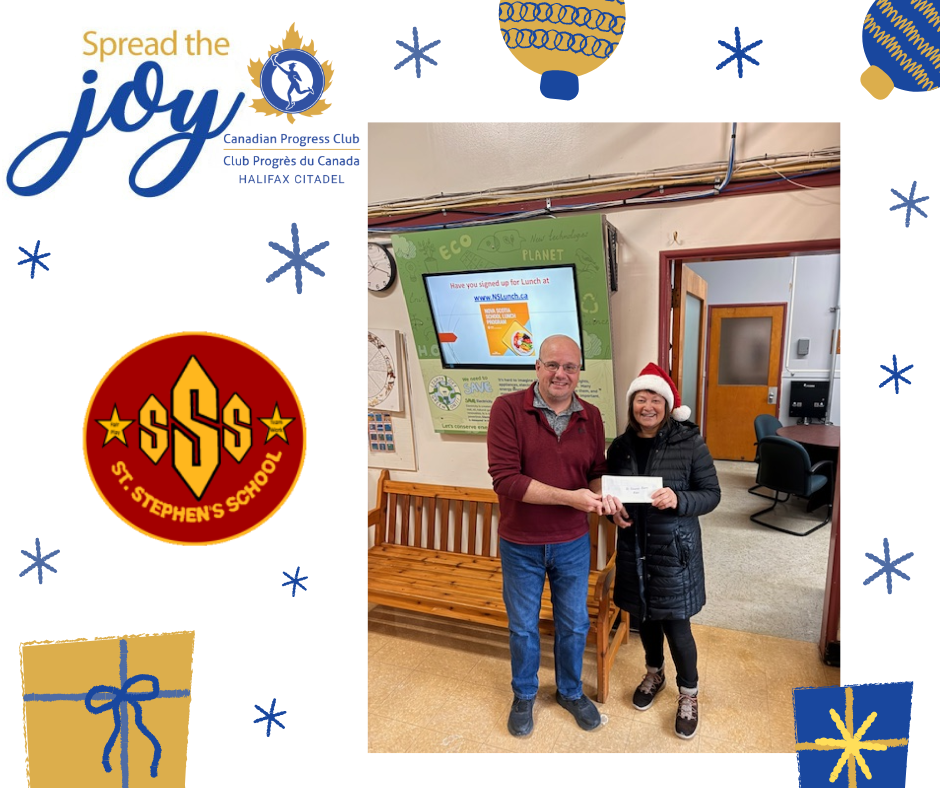 Spread the Joy — Canadian Progress Club Halifax Citadel