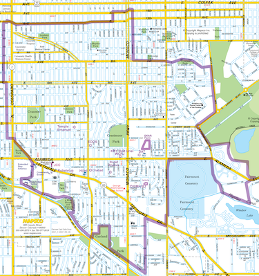 Eruv Map — East Denver Eruv