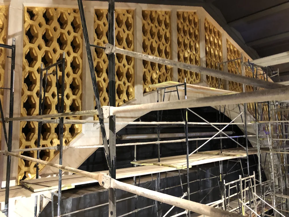 Scaffolding Starts to Come Down as Theater Renovation Nears Completion ...