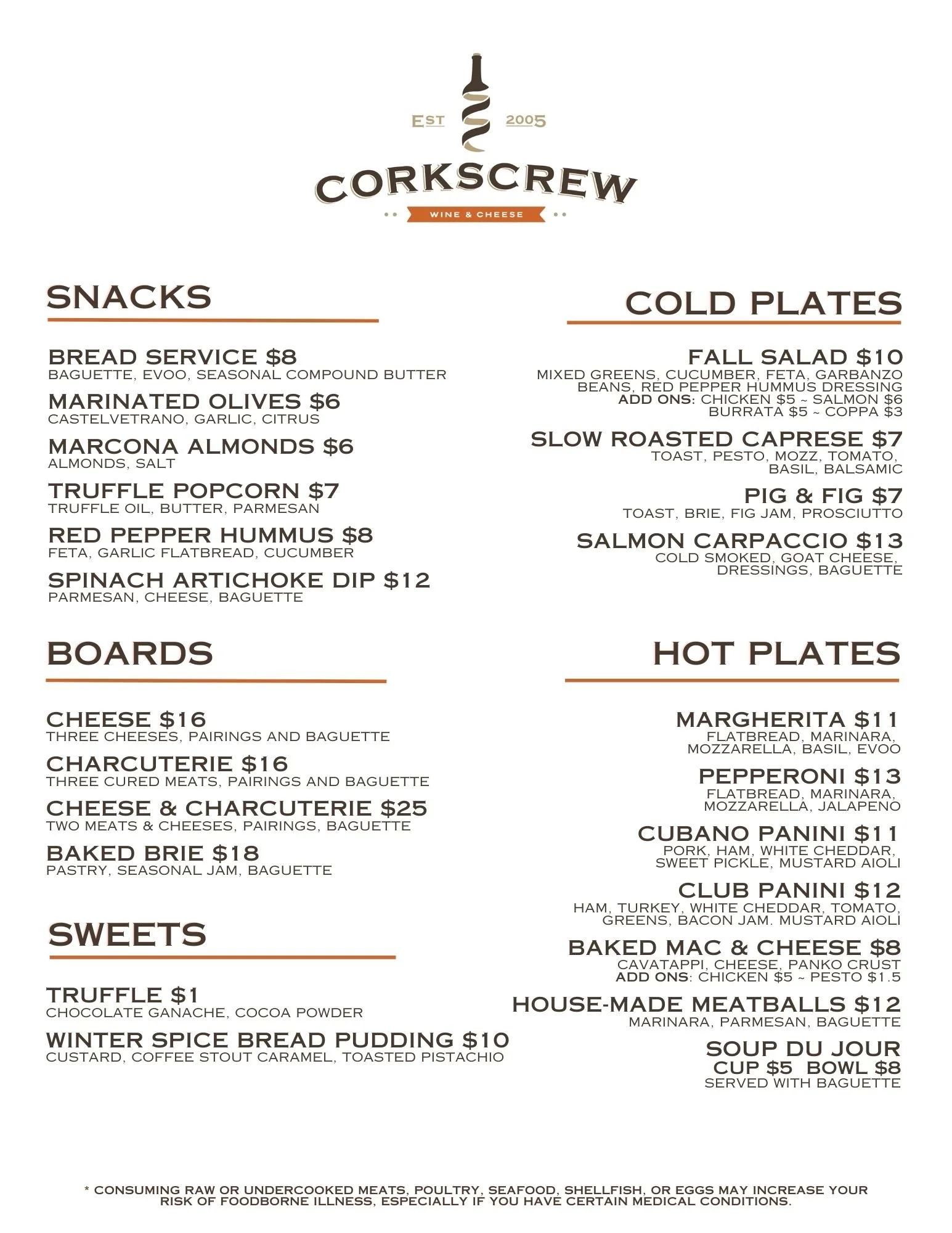 Corkscrew Wine & Cheese