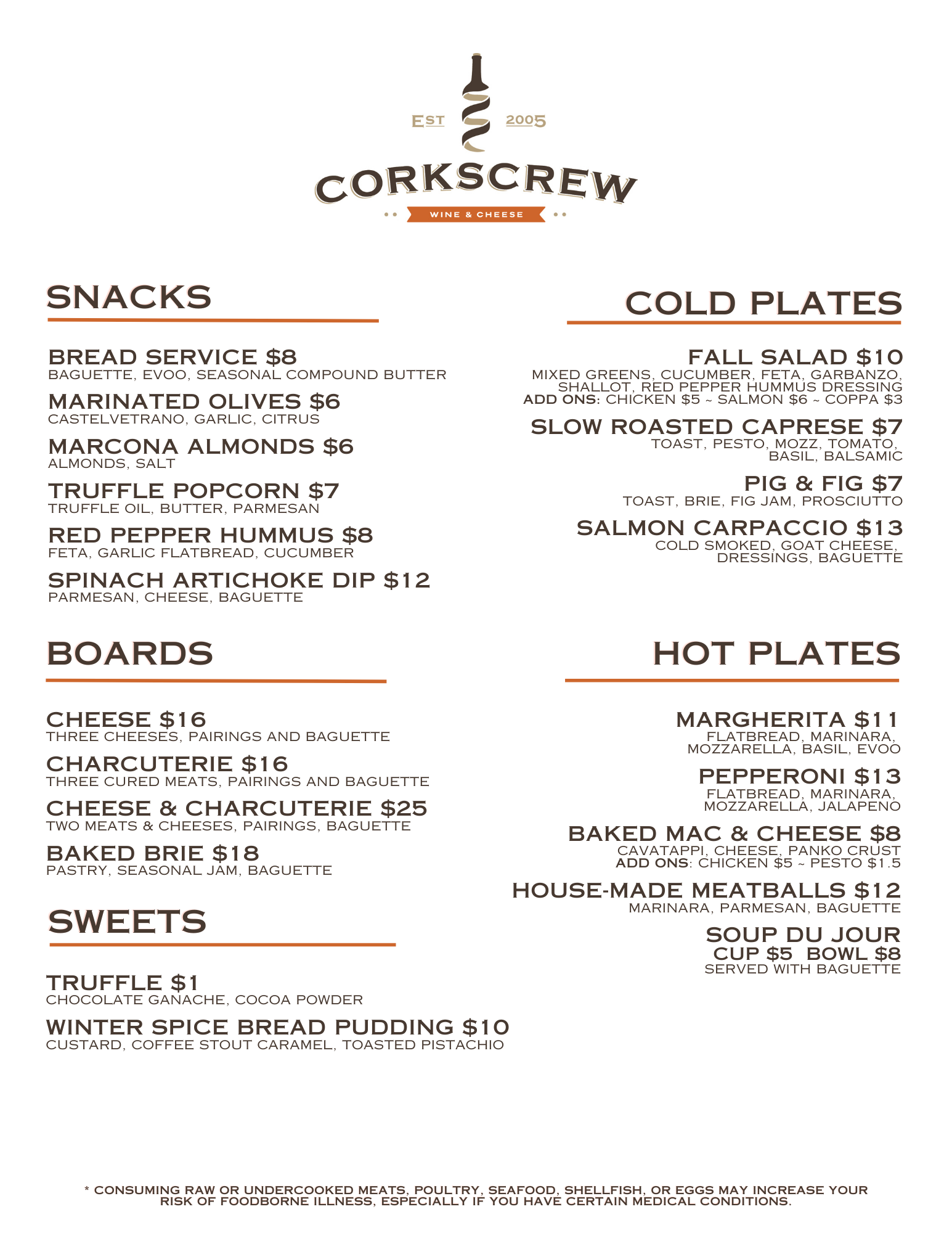 Corkscrew Wine & Cheese