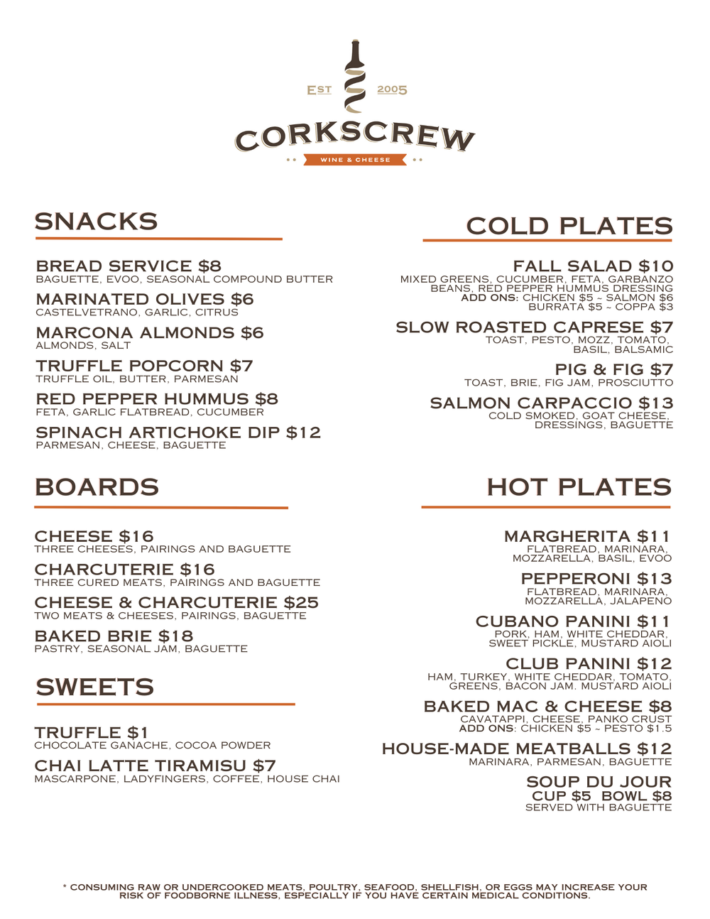 Corkscrew Wine & Cheese