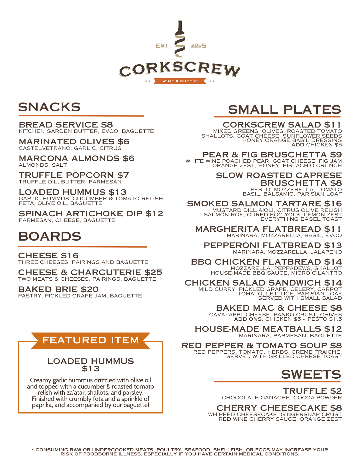 Corkscrew Wine & Cheese