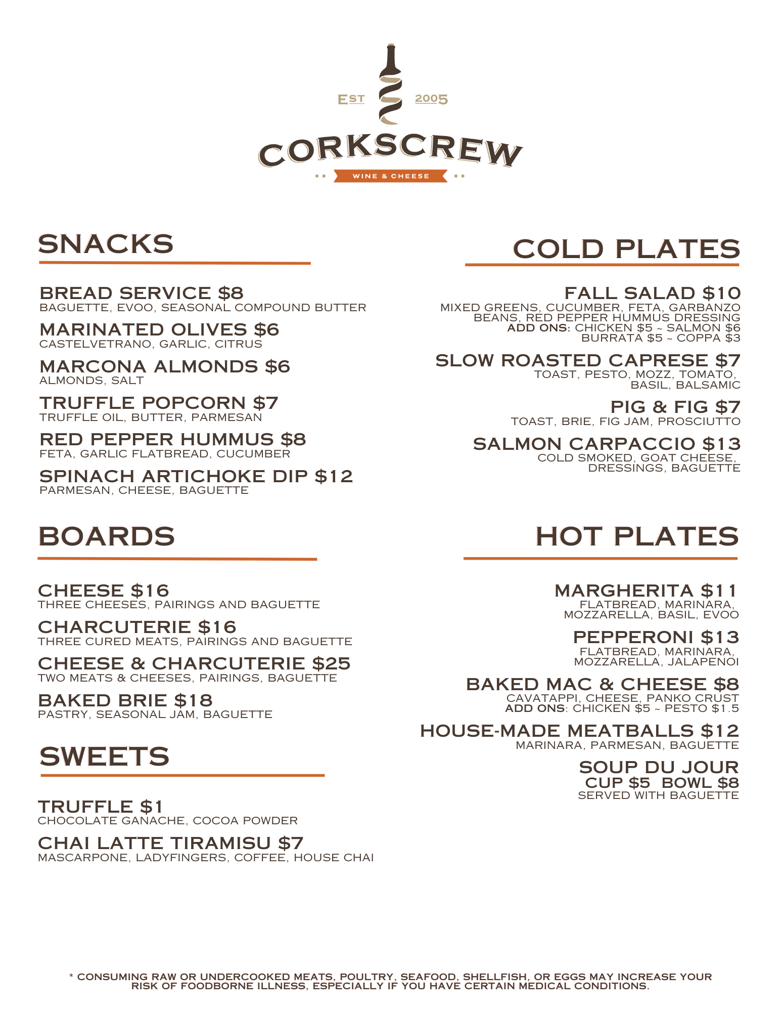 Corkscrew Wine & Cheese