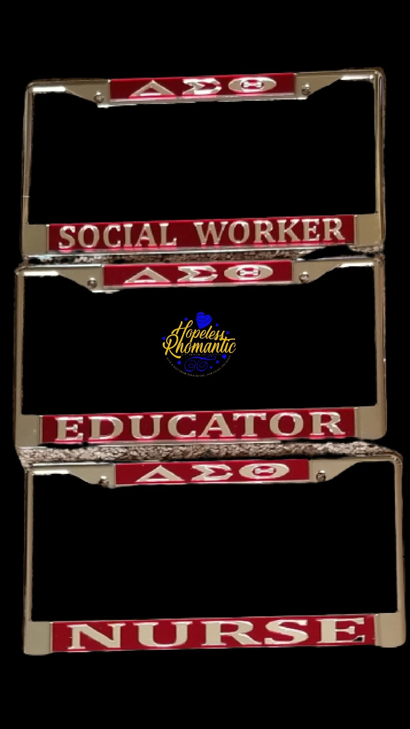 DST Nurse License Plate- Delta Sigma Theta License Plate Frame- Delta ...