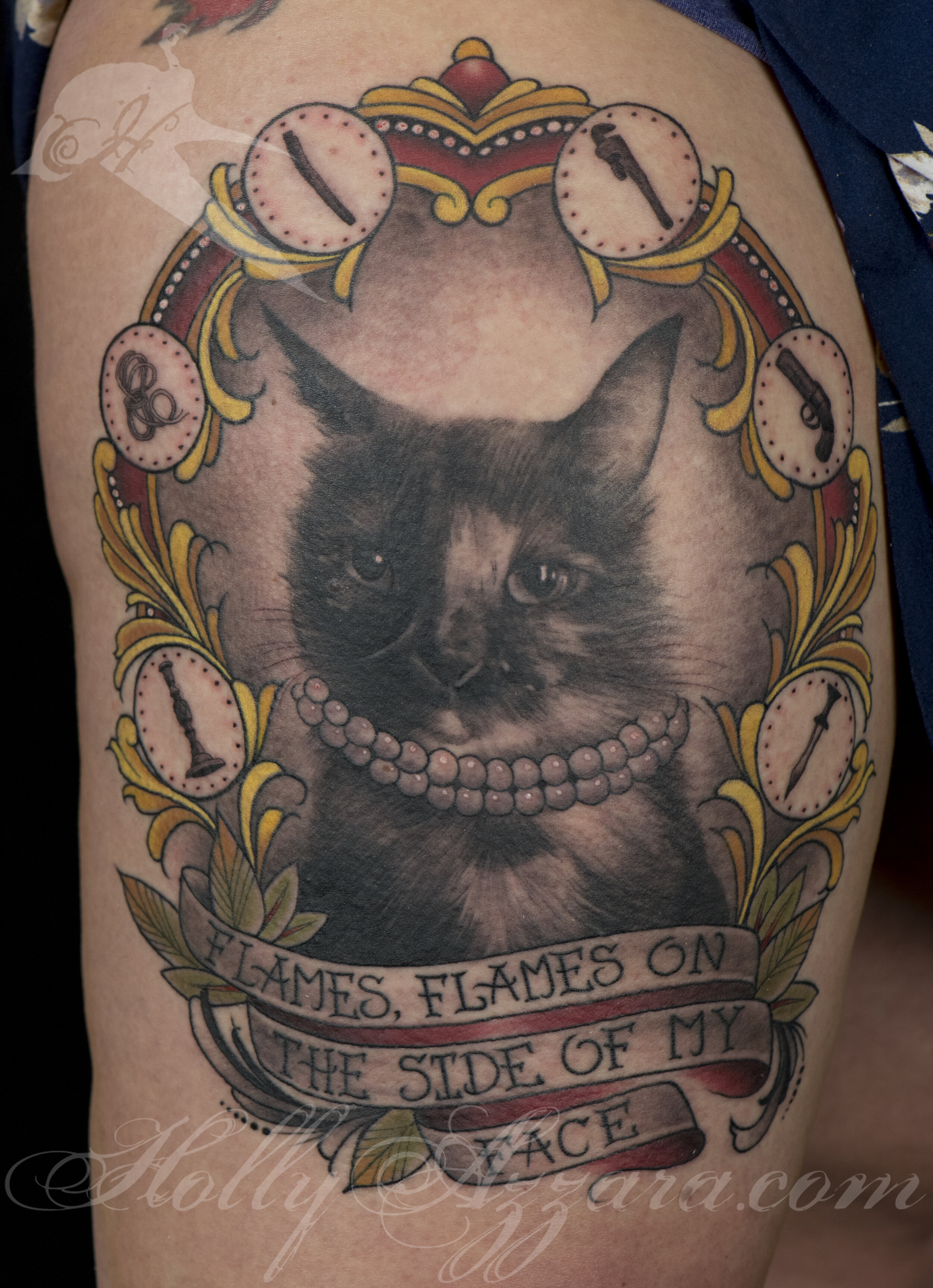 Fancy pet portrait tattoos — Always & Forever Tattoo Studio