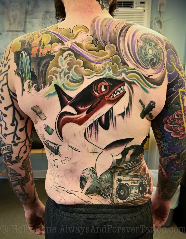 Unique Full Back Tattoos for Women and Men, Whole Chest Tattoo Art
