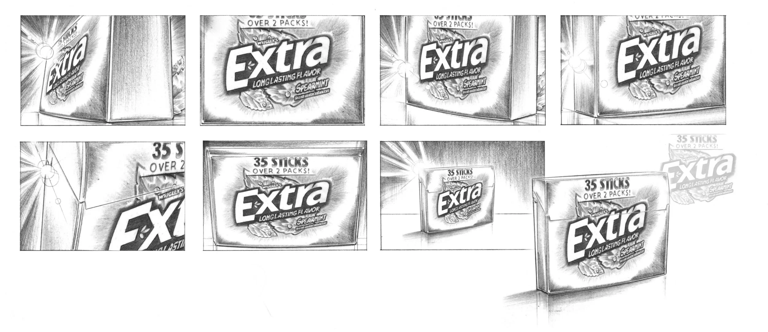 Black and White Story Boards — Rex Peacock