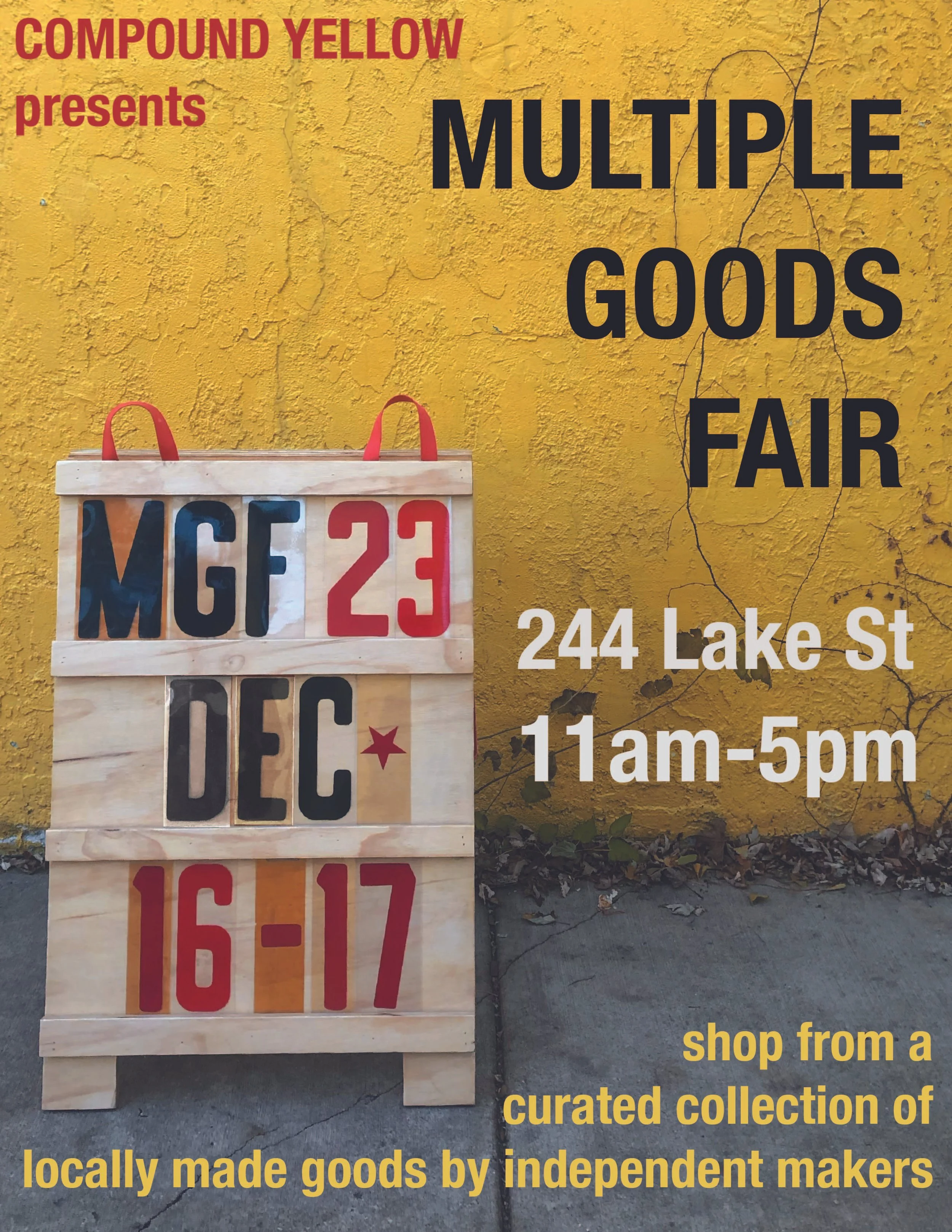 Multiple Goods Fair 2023! 12/16-12/17 | Compound Yellow