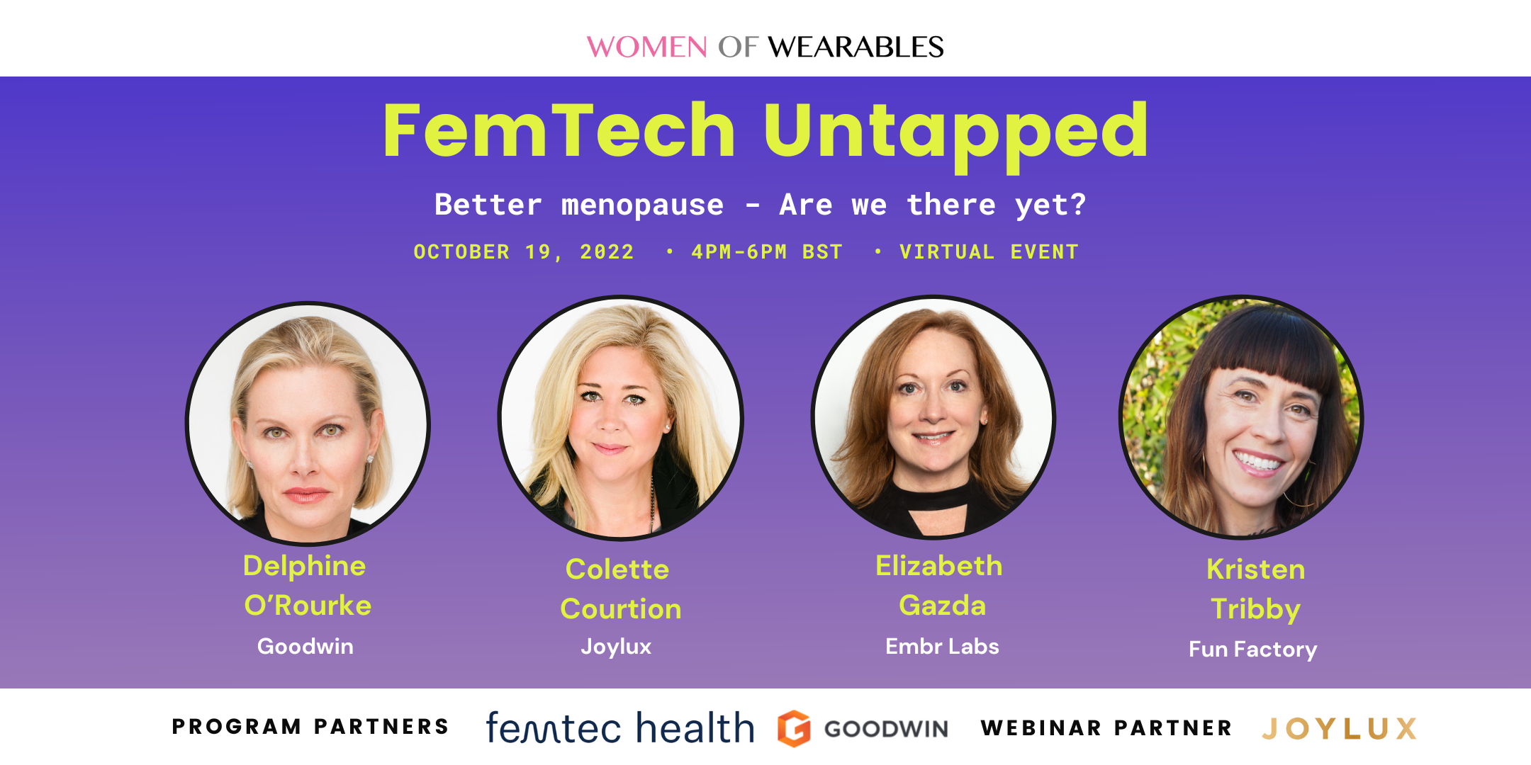 WoW Woman in FemTech I Colette Courtion, founder and CEO of Joylux ...