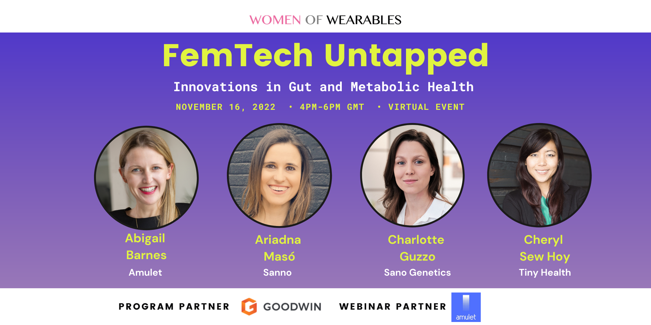 WoW Woman in Health Tech I Charlotte Guzzo, COO and co-founder of Sano ...