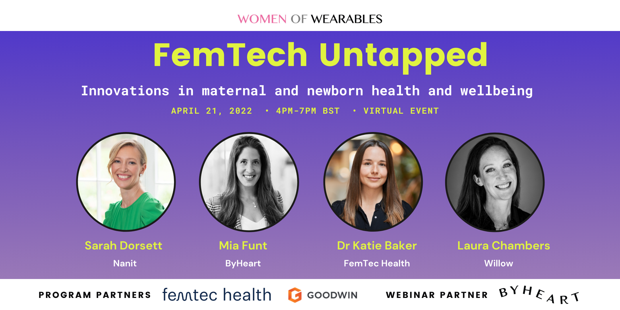 FemTech Untapped - Innovations in maternal and newborn health and wellbeing — WOMEN OF WEARABLES