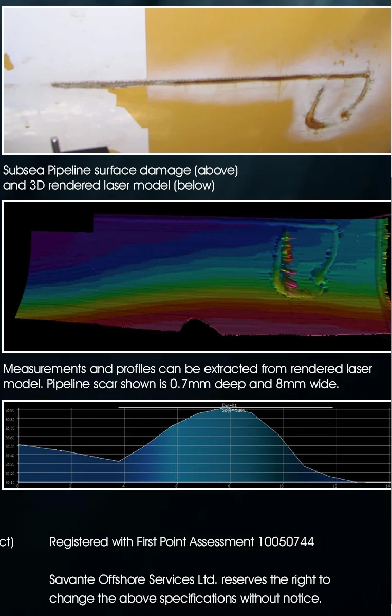 SAVANTE - Offshore Subsea Scanning - Savante Subsea and Underwater Lasers: 3D Dynamic Laser ...