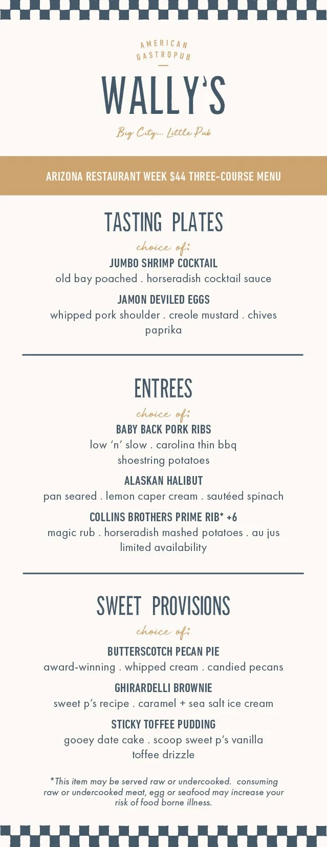 Arizona Restaurant Week — Wally's American Gastropub