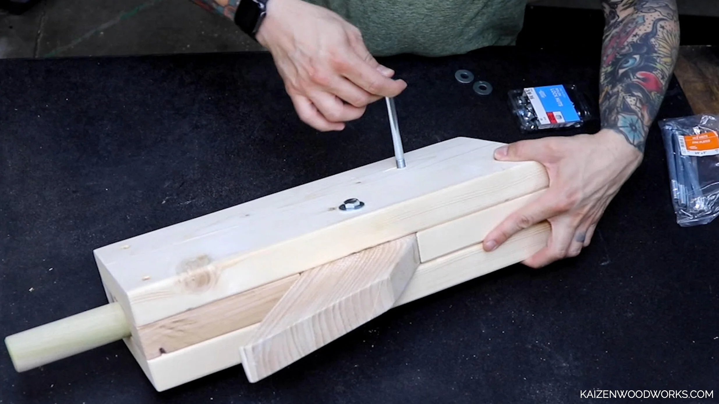DIY deadlift jack made from wood - The Lumberjack! — KAIZEN DIY GYM