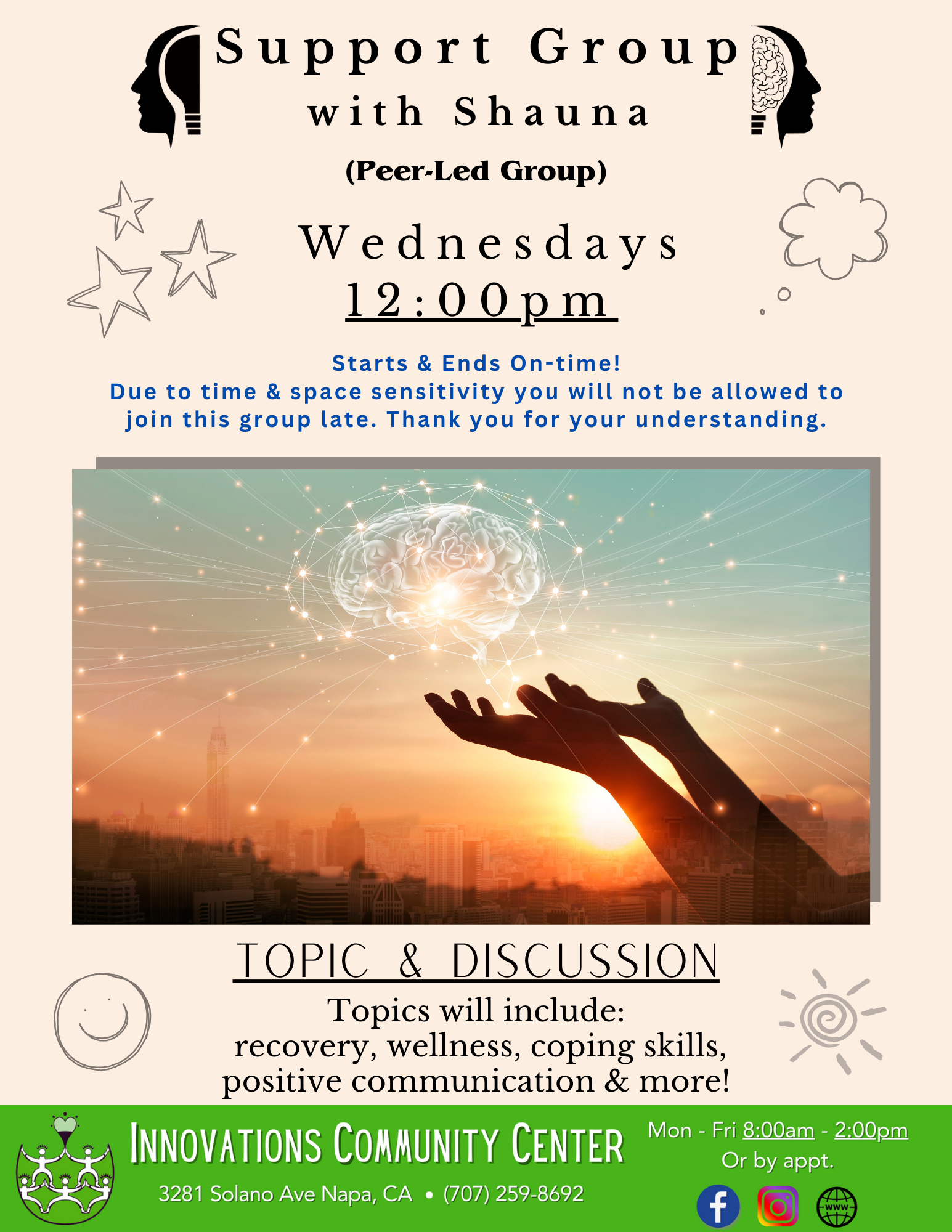 Activities & Groups — Innovations Community Center | Napa County