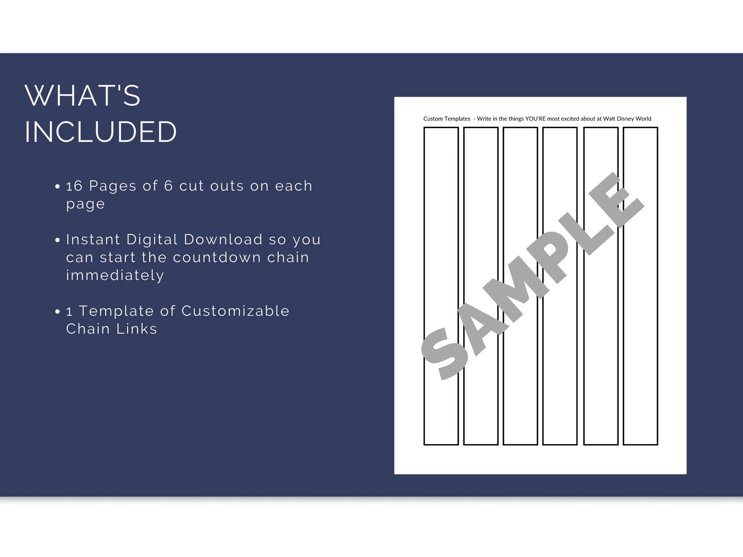 Disney Countdown Chain — Little Palm Travel