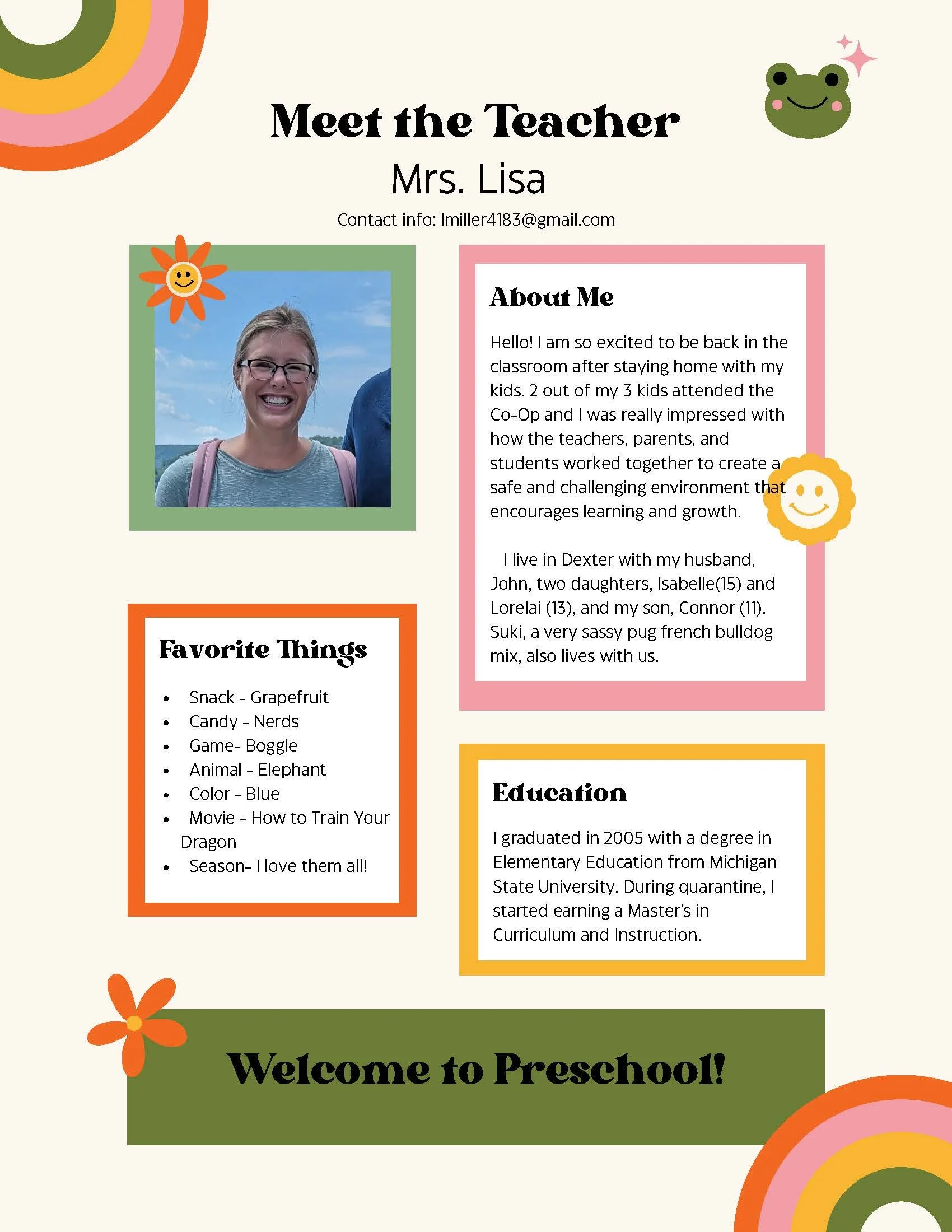 Lisa Miller — Dexter Cooperative Nursery School