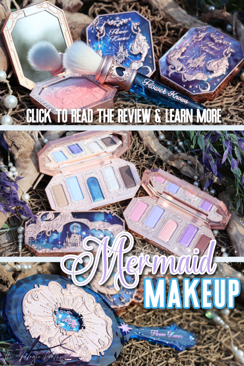 FLOWER KNOWS MAKEUP REVIEW (Moonlight Mermaid Makeup Collection ...