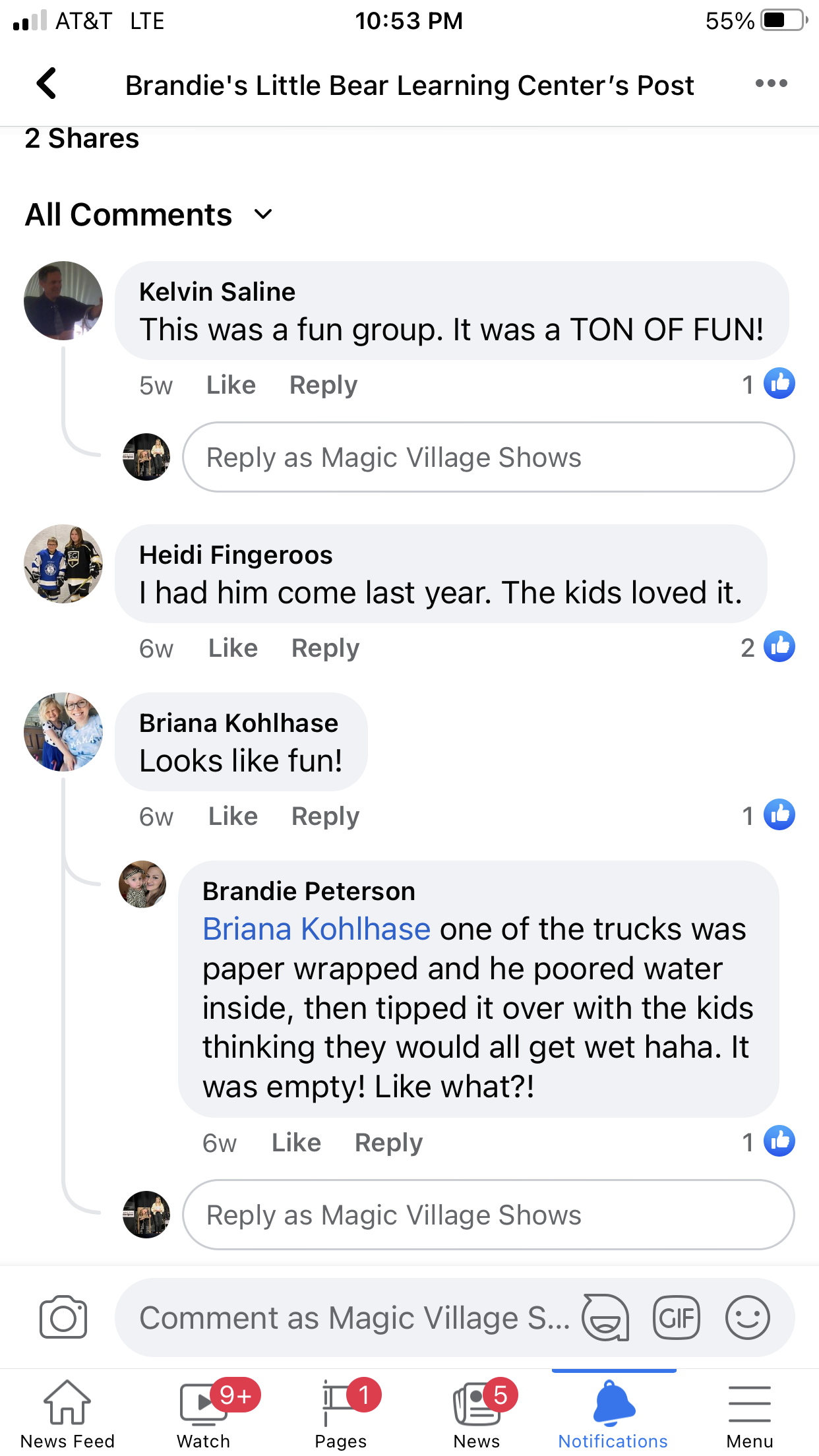 Child Care Facilities — Magic Village Shows