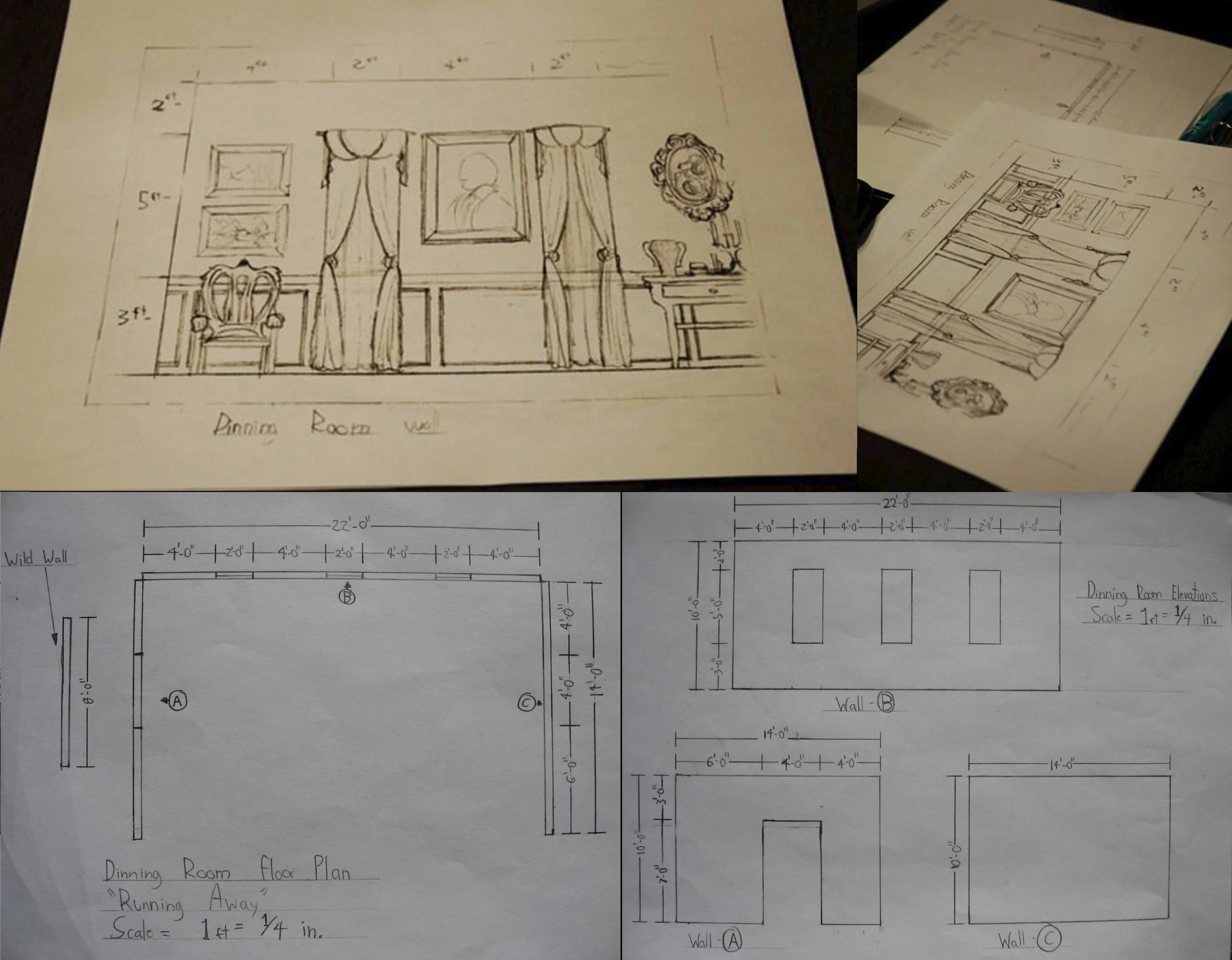 Set Design Sketch Examples