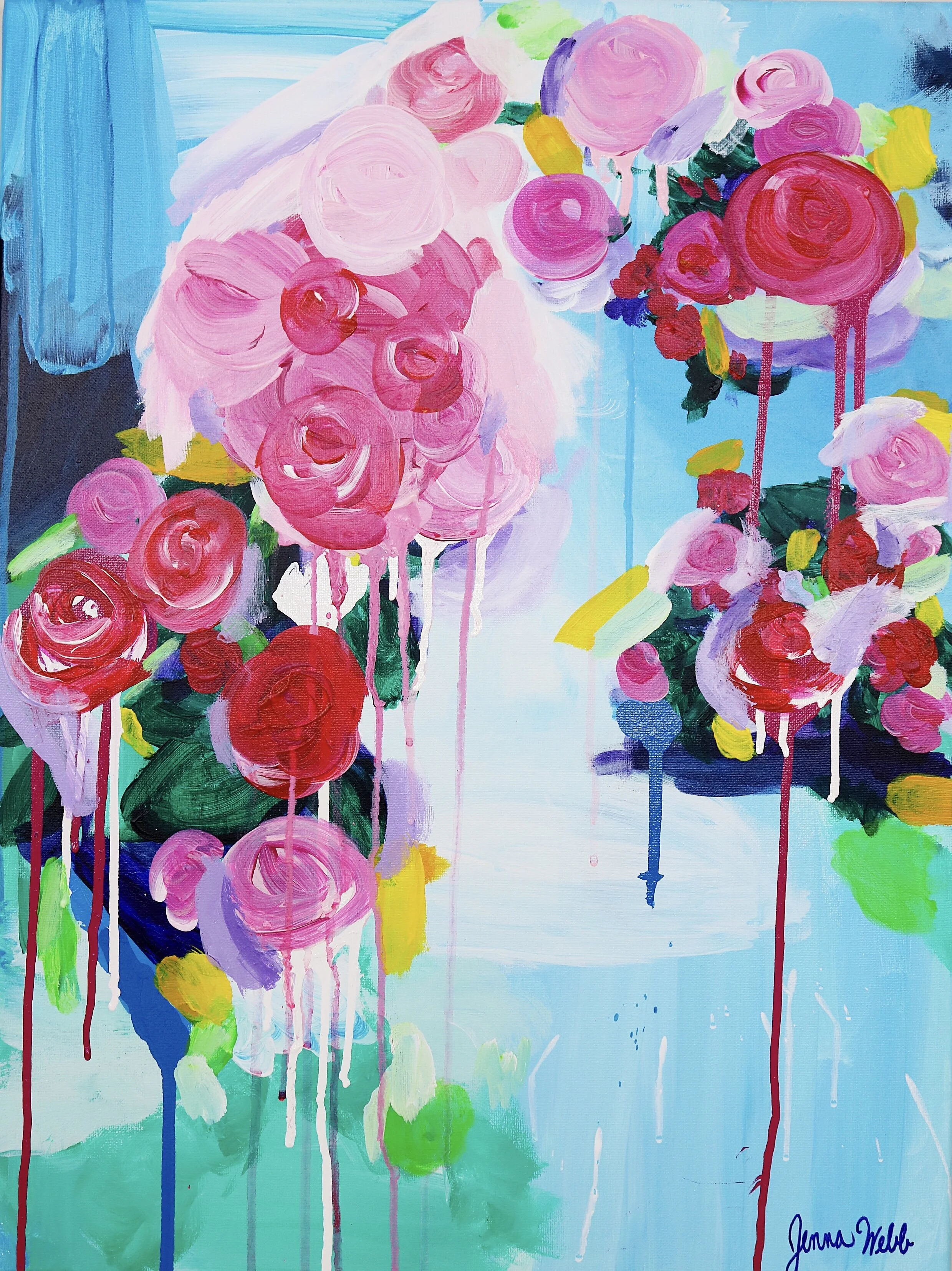 Jenna Webb Art—Original Abstract Art and Mixed Media, Alcohol Ink ...