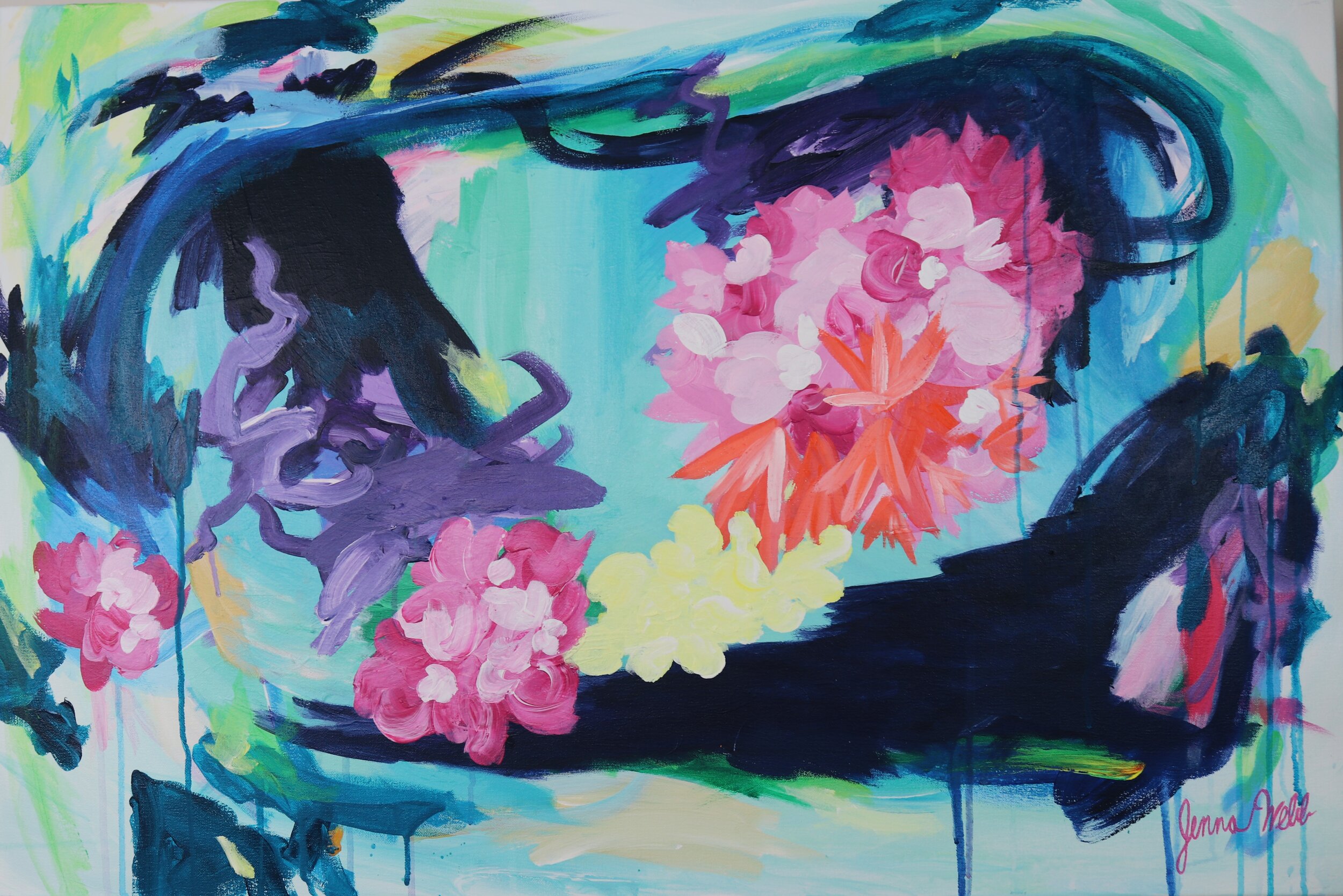 Jenna Webb Art—Original Abstract Art and Mixed Media, Alcohol Ink ...