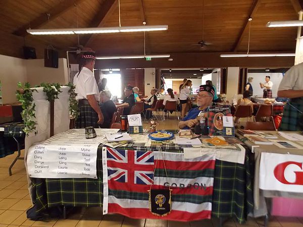 Clan Table & Vendor Information — Hawaiian Scottish Association
