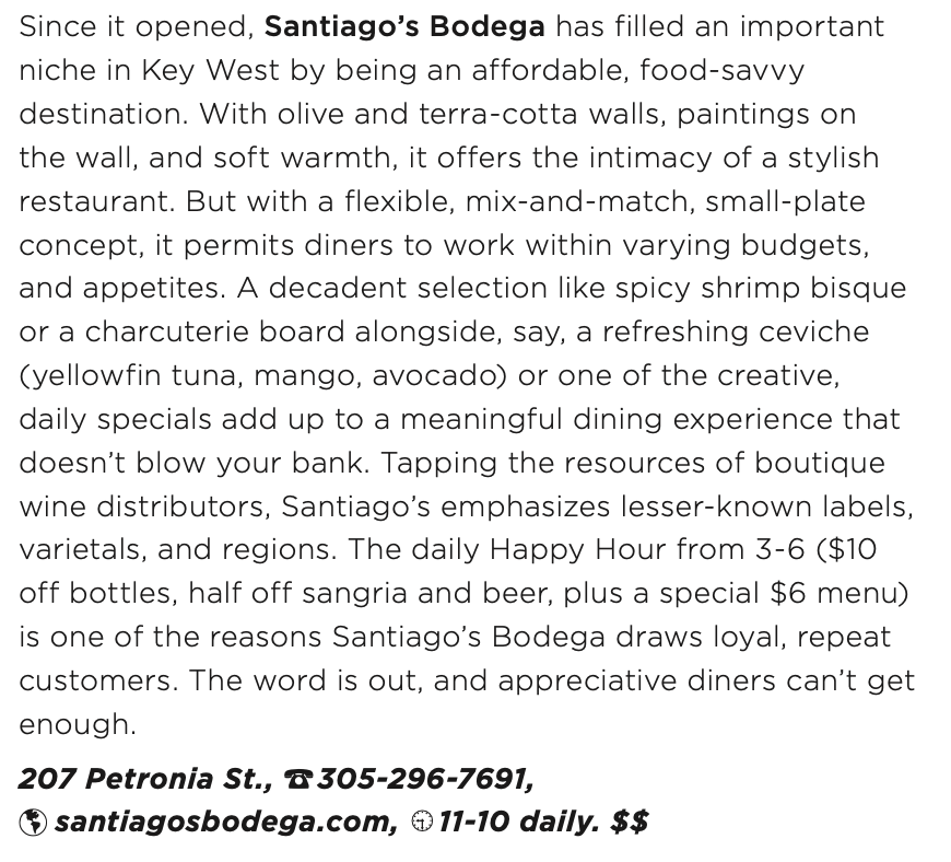 Santiago's Bodega — Key West Insider Guide